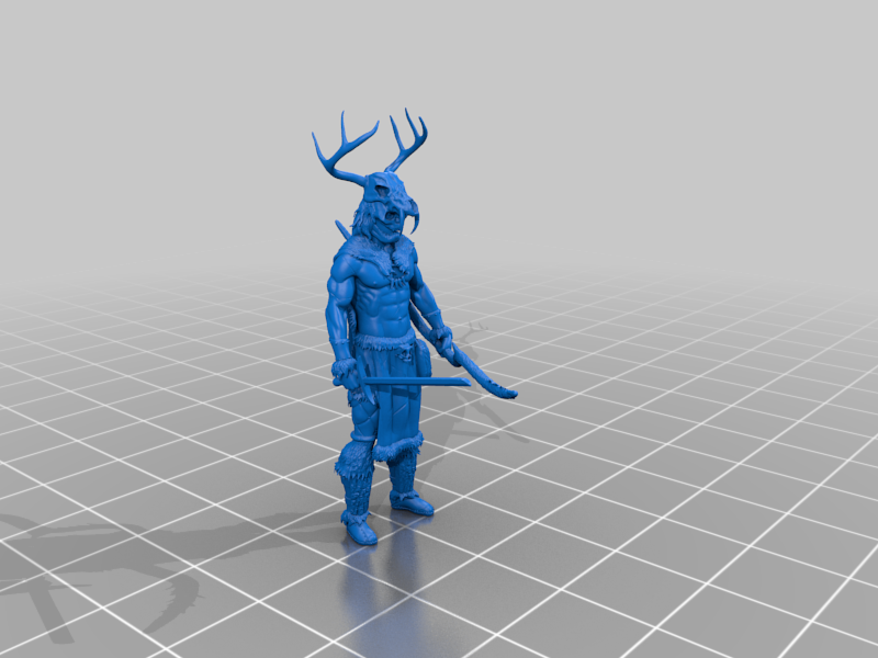 Free STL file The Stag Lord・3D printing model to download・Cults