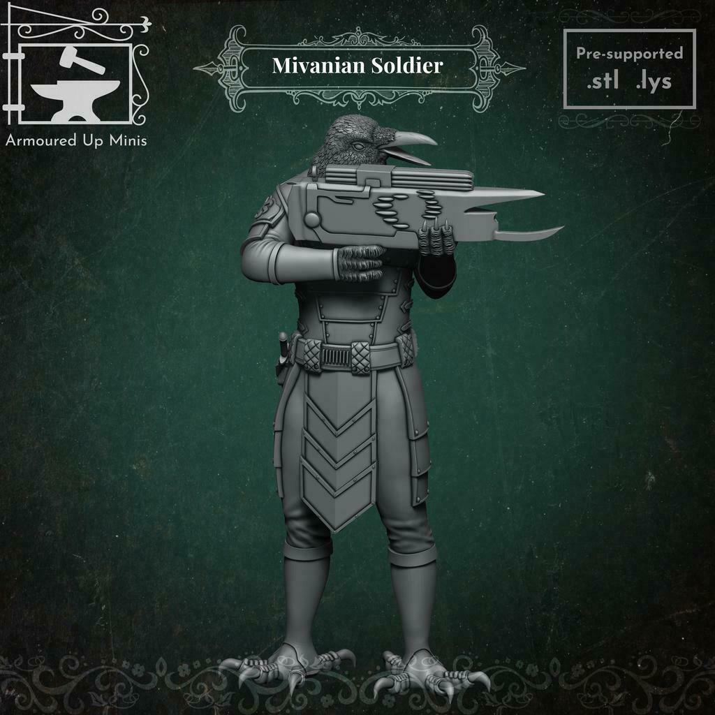Free 3D file Mivanian Soldier・3D printing model to download・Cults