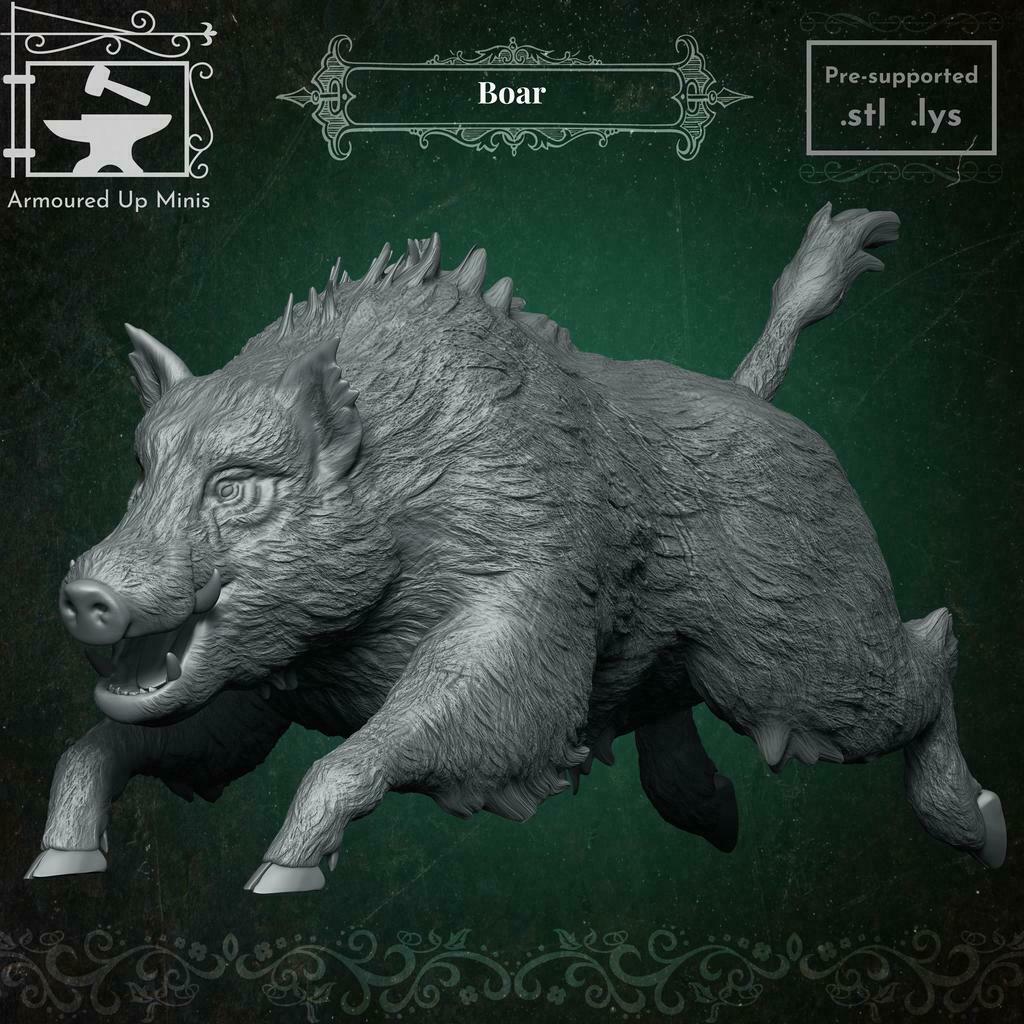 Free STL file Boar・3D printer design to download・Cults