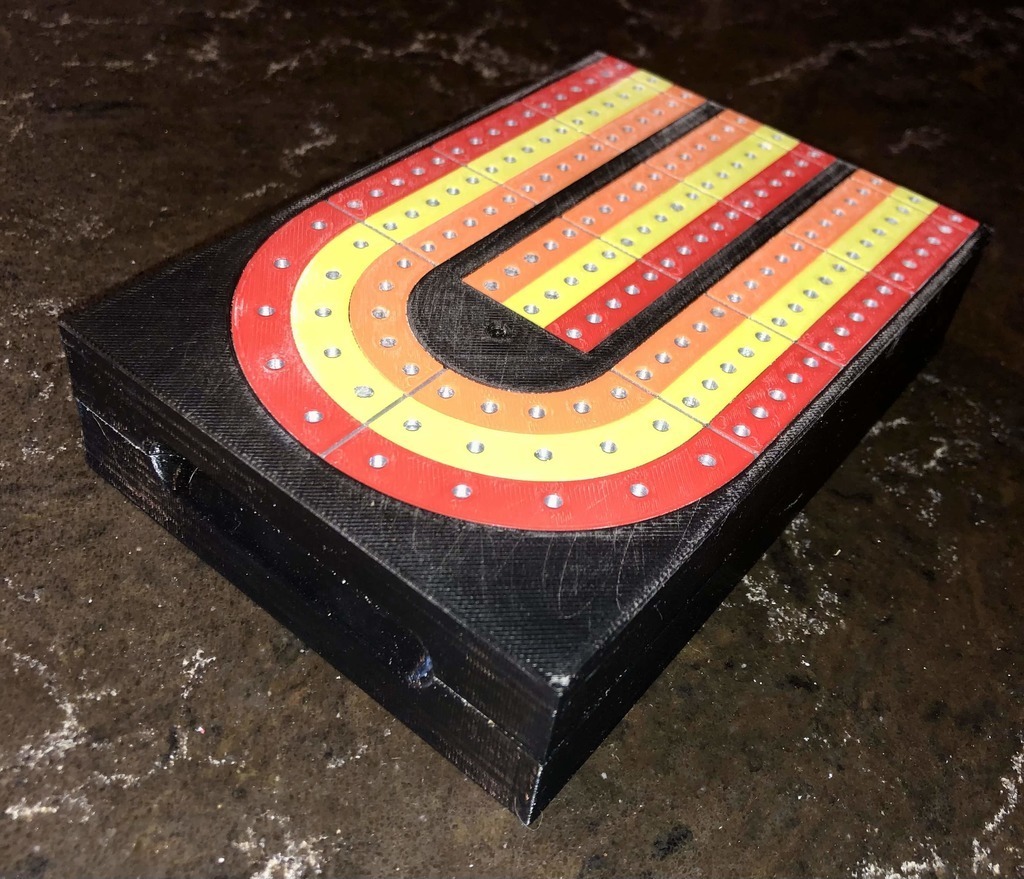 Free 3D file Folding Travel Magnetic Cribbage Board and Pegs・Template ...