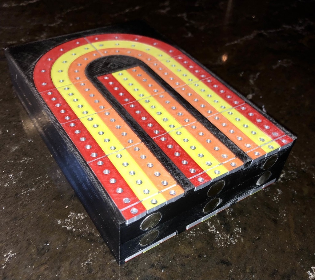 Free 3D file Folding Travel Magnetic Cribbage Board and Pegs・Template ...