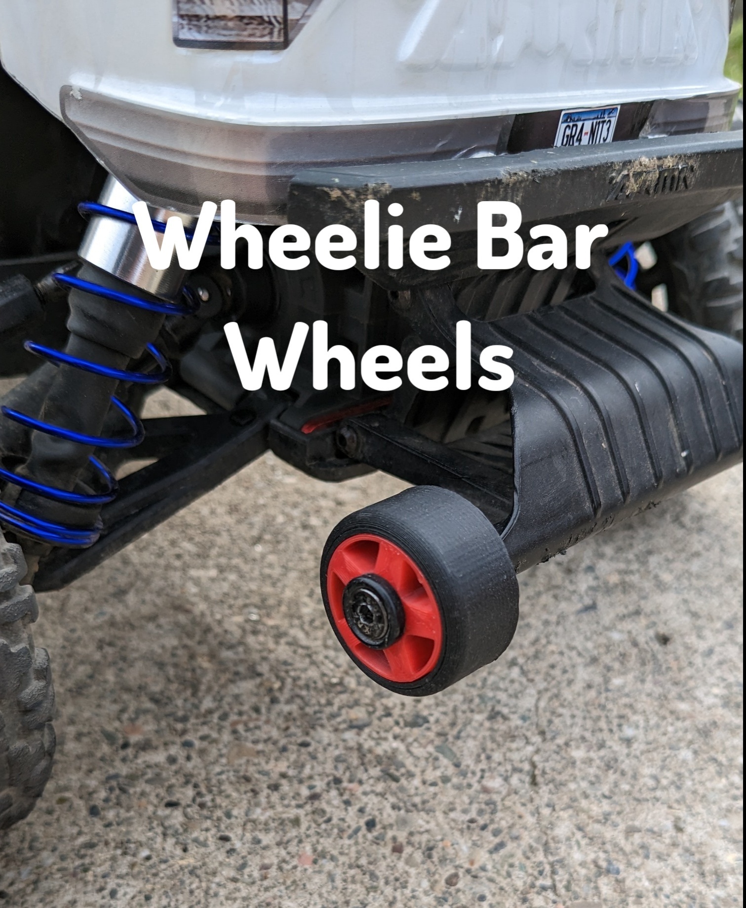 Free 3D file Arrma RC Wheelie Bar Wheels - 3 Types 👽・Design to download ...
