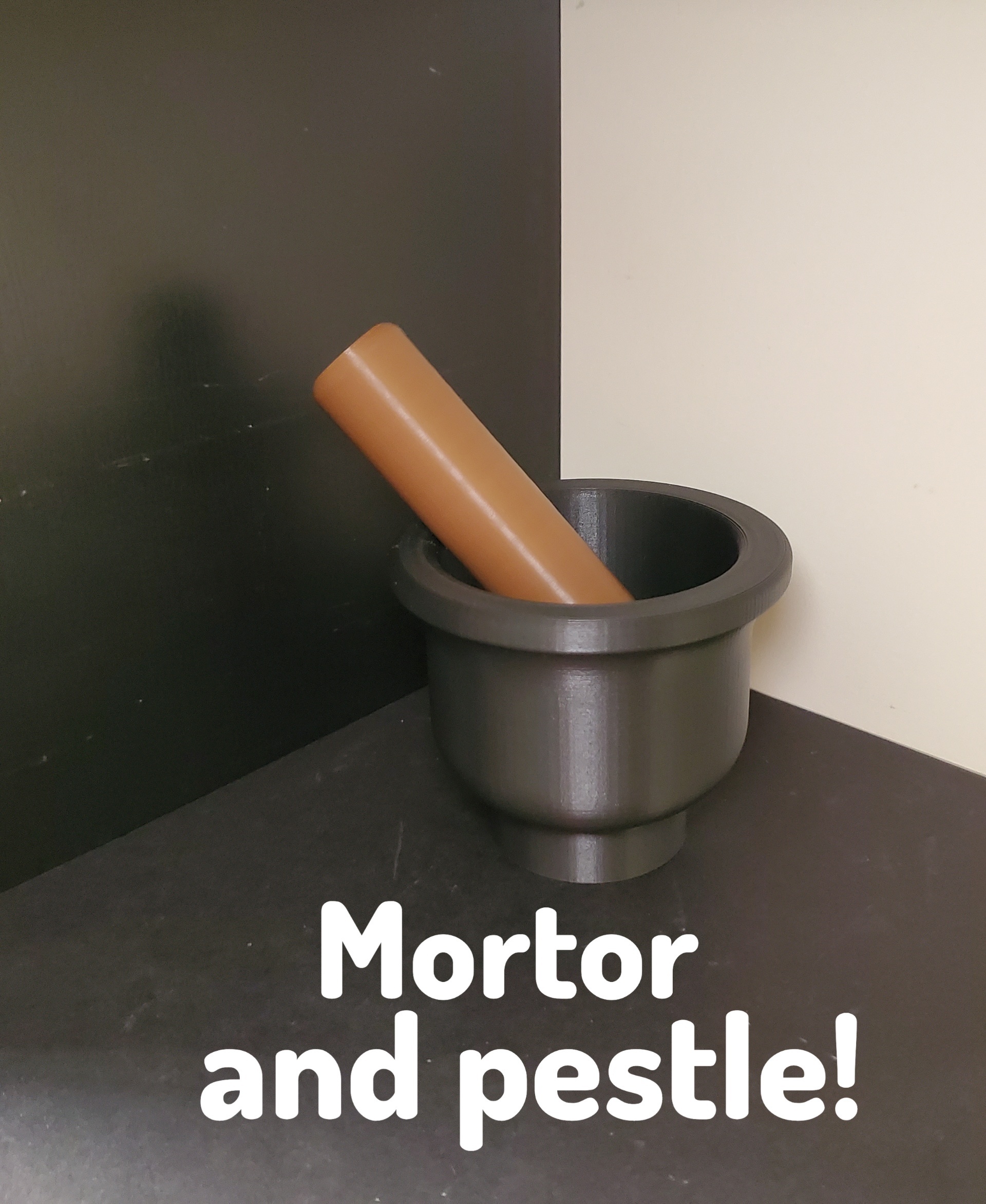 Free 3D file Working Mortar and Pestle・3D printable object to download ...