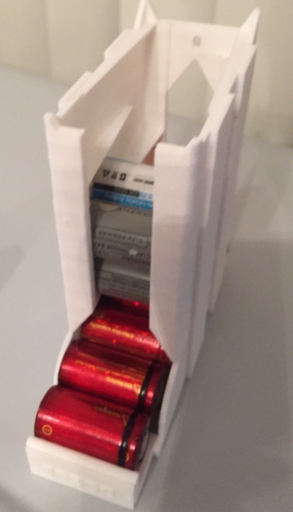 Free 3D file 18650 and 19350 battery storage dispensers.・3D printable ...