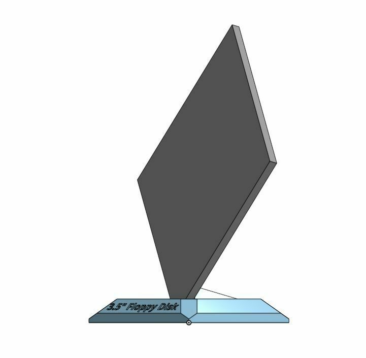Free 3D file 3.5" Floppy disk stand (TOTEM)・3D printable model to ...
