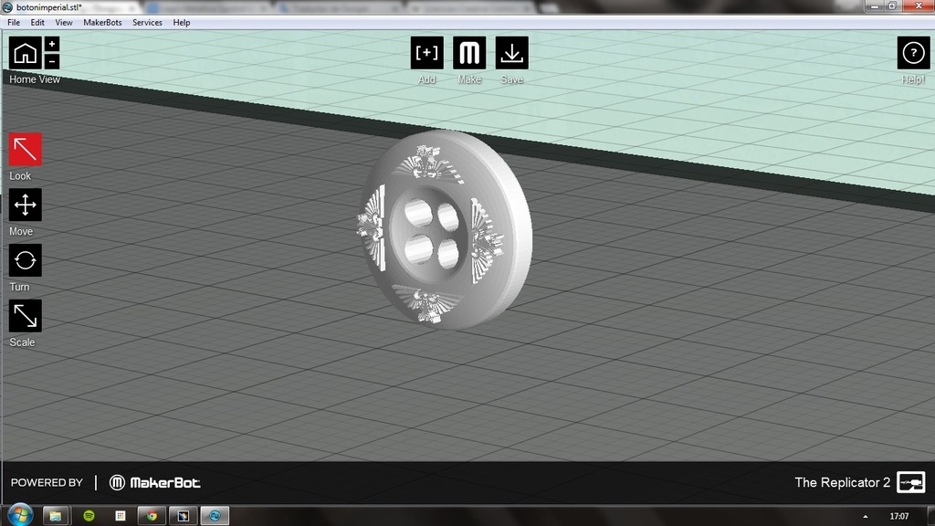 Free 3D file Imperial Button・3D print object to download・Cults