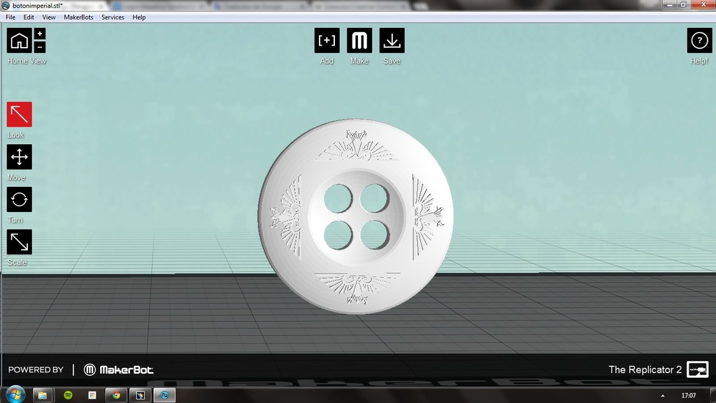 Free 3D file Imperial Button・3D print object to download・Cults