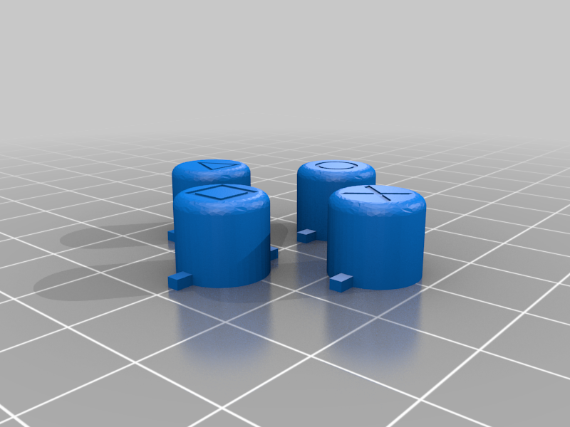 Archivo 3D gratis Botones del mando de Play Station (sólo ...