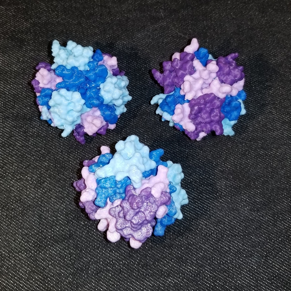 Free 3D file Human Insulin Hexamer PDB ID: 2WS6・3D printing template to ...