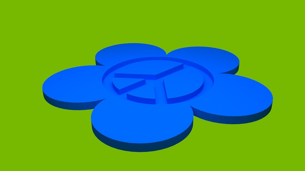 Free 3D file Peace flower power pad・Model to download and 3D print・Cults