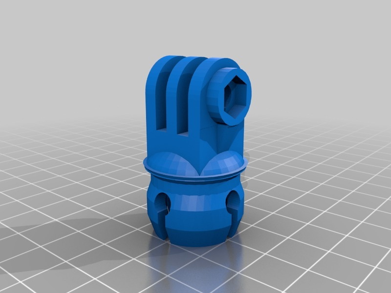 Free 3D file Action Camera Ball Joint / Flex Mount・Model to download ...