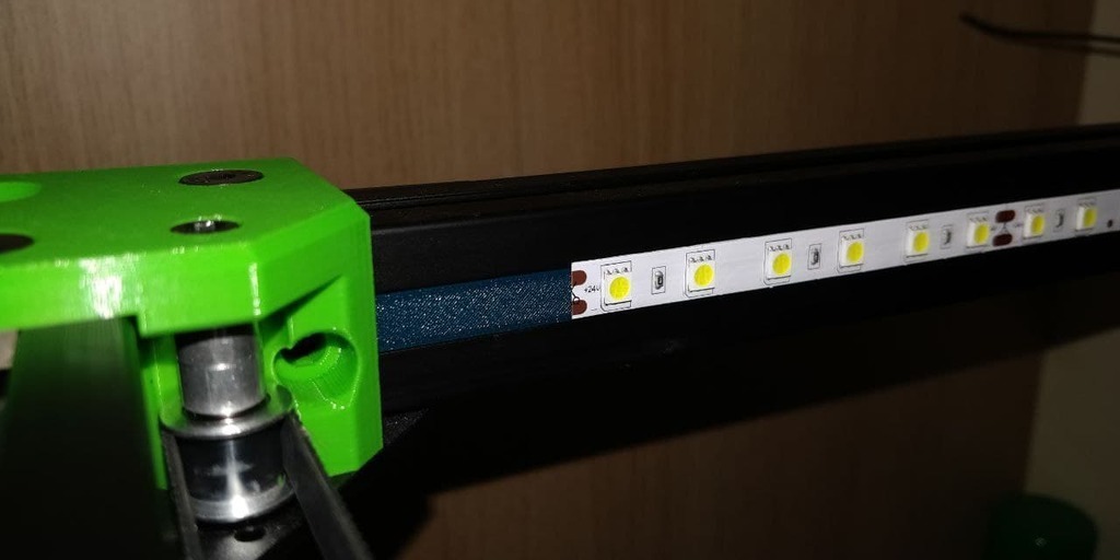 Free 3D file LED Strip Backing for 3030 extrusion・3D printing template ...