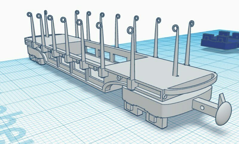 Free 3D file H0e / OO9 Péchot artillery wagon・Design to download and 3D ...