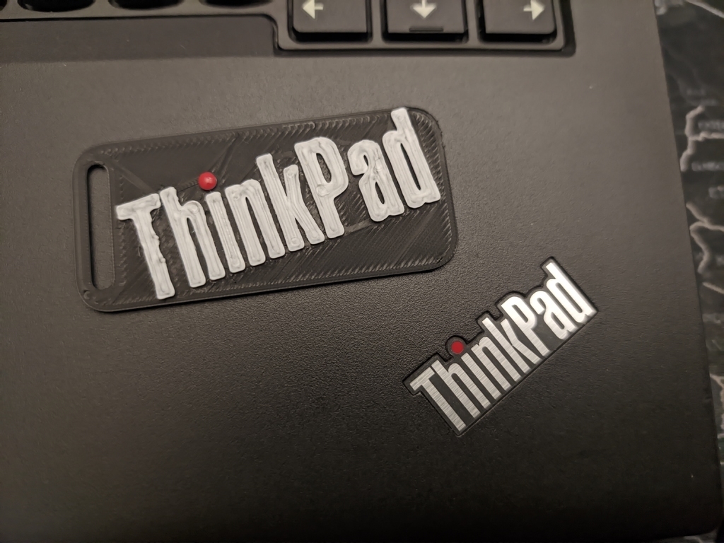 Free 3D file Thinkpad Dogtag・3D printing idea to download・Cults