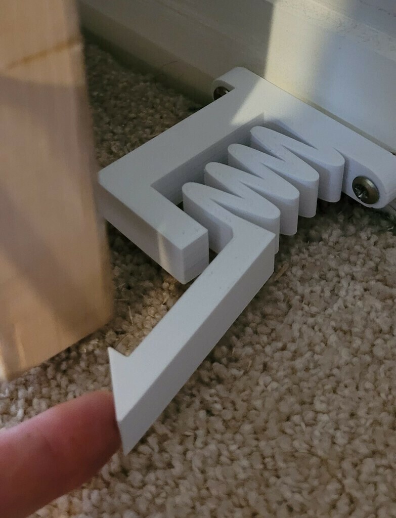 Free 3D file Spring Doorstop / Door Catch・3D print object to download・Cults