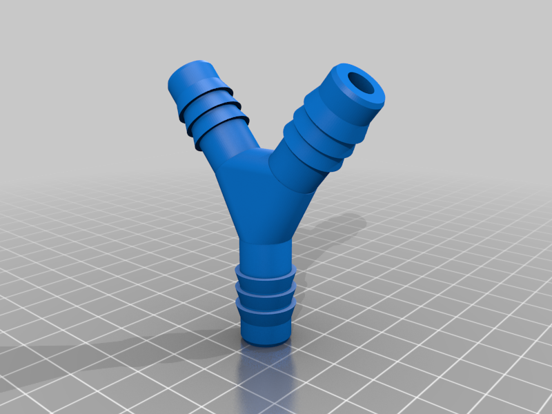 Free 3D file 12mm Y pipe Connector Aquarium - 3mm Thick Wall・Design to ...