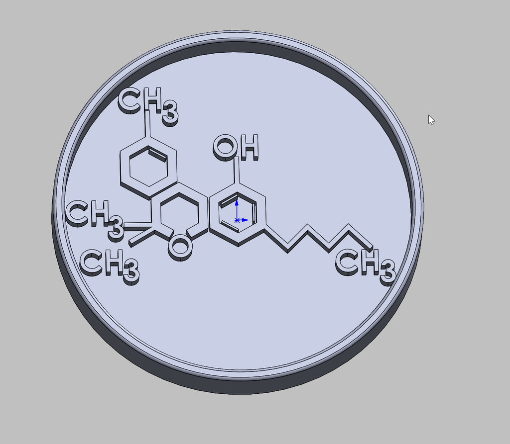 STL file THC Molecule Ashtray・Design to download and 3D print・Cults