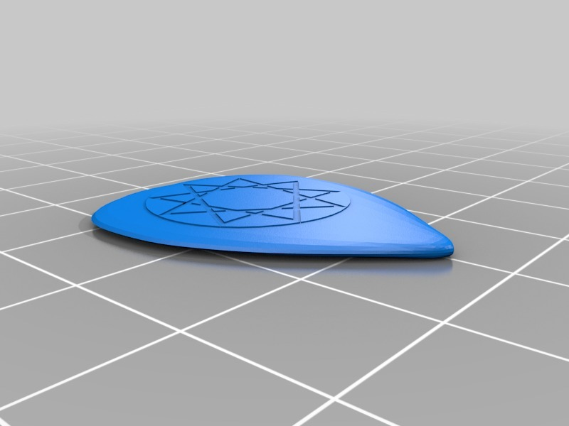 Free 3D file Slipknot Nonagram Guitar Pick・3D printing design to ...