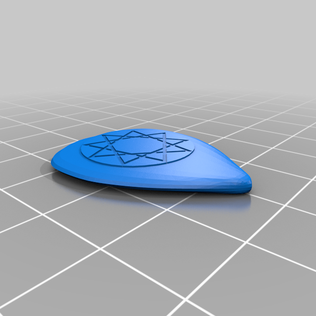 Free 3D file Slipknot Nonagram Guitar Pick・3D printing design to ...