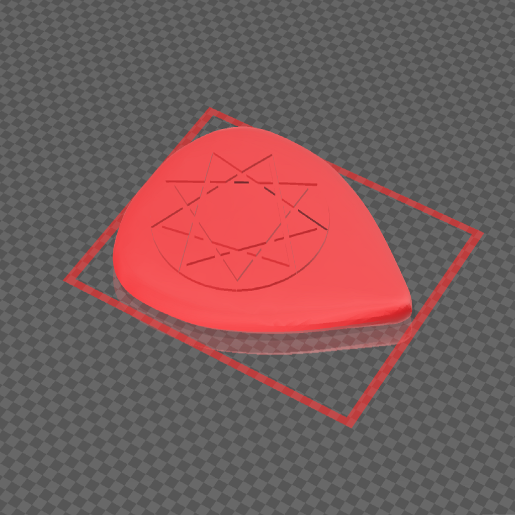 Free 3D file Slipknot Nonagram Guitar Pick・3D printing design to ...