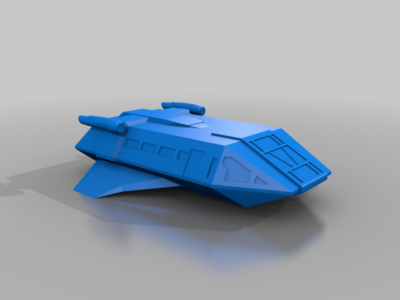 Free 3D file Star Trek Kelvin timeline transport shuttle・3D printable ...