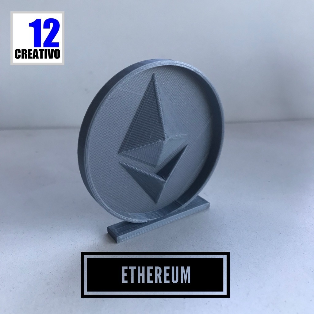 Free 3D file Ethereum Coin ETH Crypto Currency Stand・3D printable ...