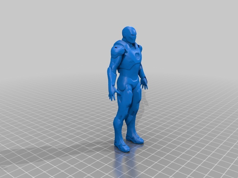 Free 3D file iron man low detail・3D printer design to download・Cults