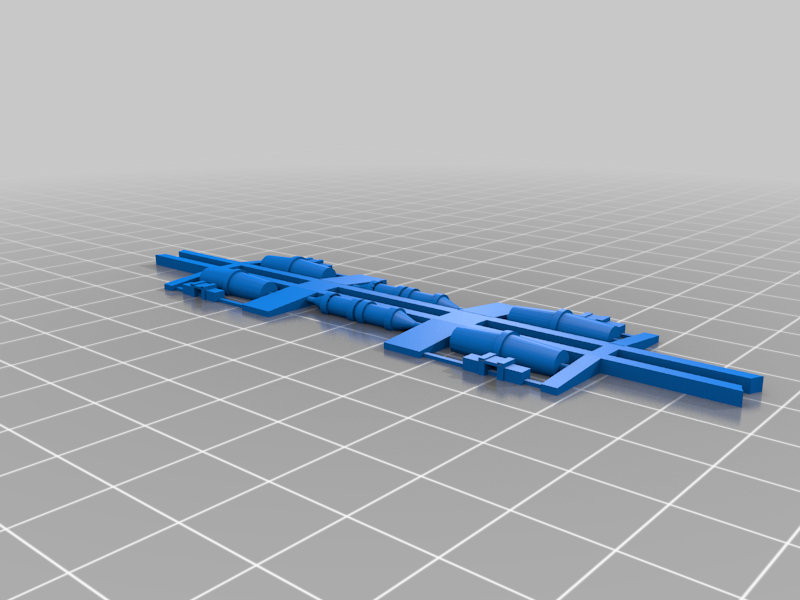 Бесплатный 3D файл Вагон-хоппер HO Scale 45ft Flatbed Log Hopper Train ...