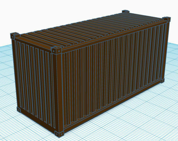 Free 3D file HO Scale Shipping Containers 10ft 20ft 40ft 48ft 🛤️・3D ...