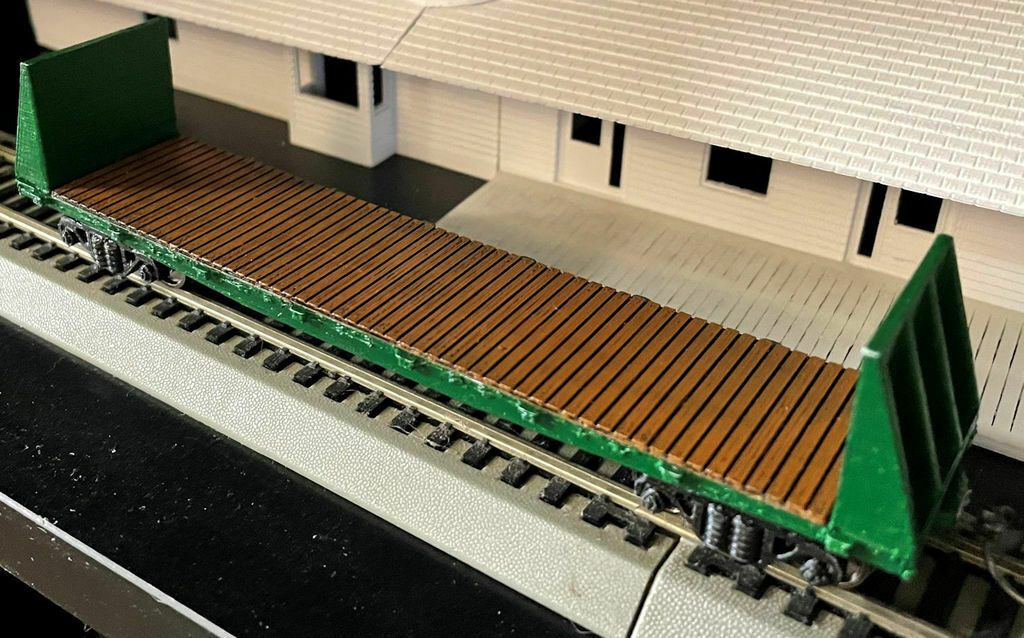 Free 3D file HO Scale 45ft Flatbed Bulkhead Train Car 🚆・Object to ...