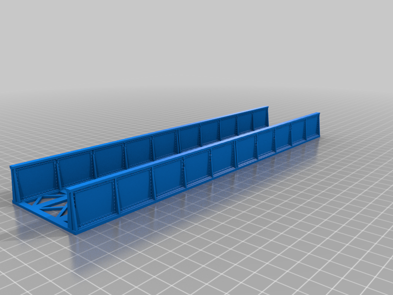 Free 3D file Girder Bridge with Shoes HO scale 🌉・3D printer model to ...