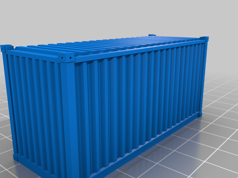 Free 3D file HO Scale Shipping Containers 10ft 20ft 40ft 48ft 🛤️・3D ...
