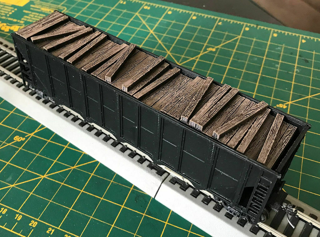 Free 3D file HO Scale Gondola Lumber Loads 🏠・3D printing idea to ...