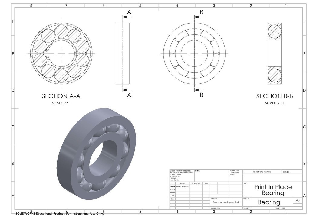 Free 3D file Print In Place Ball Bearings 👌・3D printer model to ...