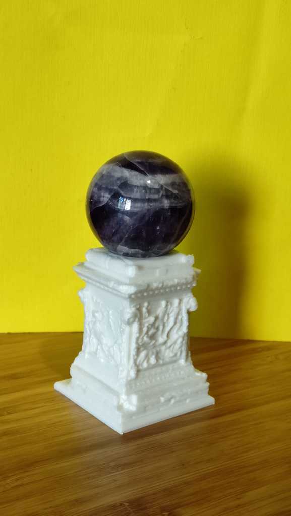Free 3D file Roman Plinth Orb / Sphere base・3D print design to download ...