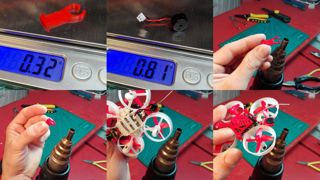 Free 3D file Tiny Whoop Canopy Camera Buzzer Mount 📷・Design to download ...