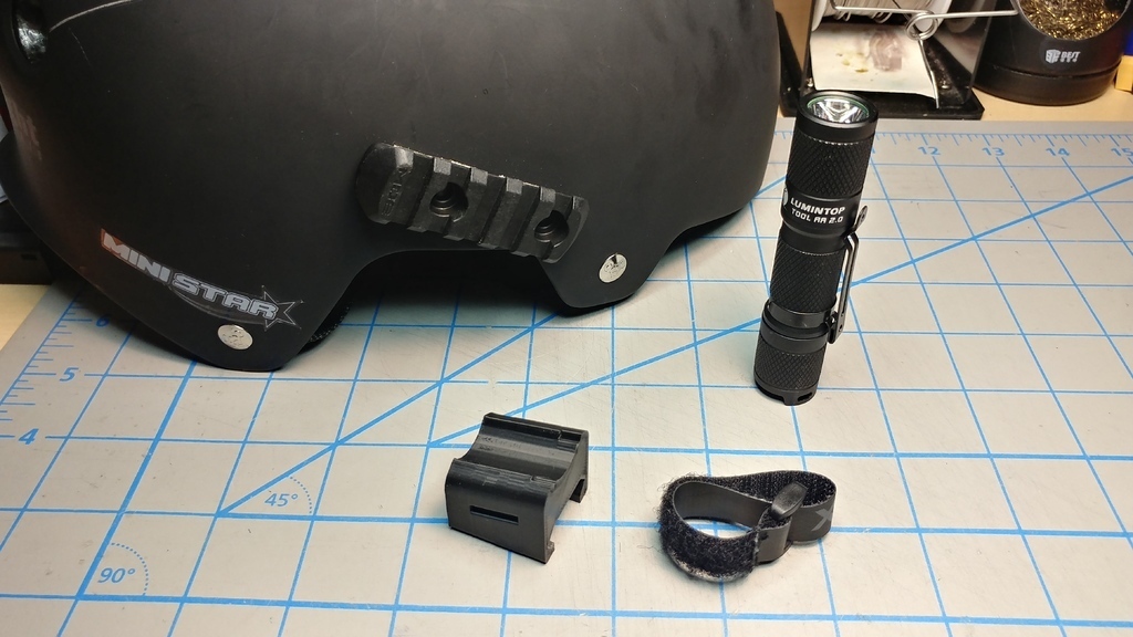 Free 3D file EDC Flashlight Helmet Mount・3D printer design to download ...