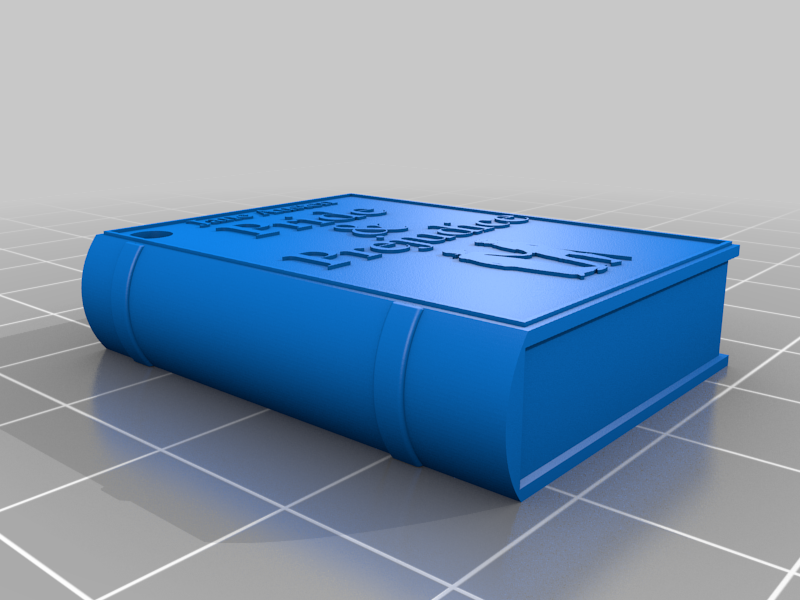 Free 3D file Book keyring gift - Pride and prejudice 📚・Design to ...