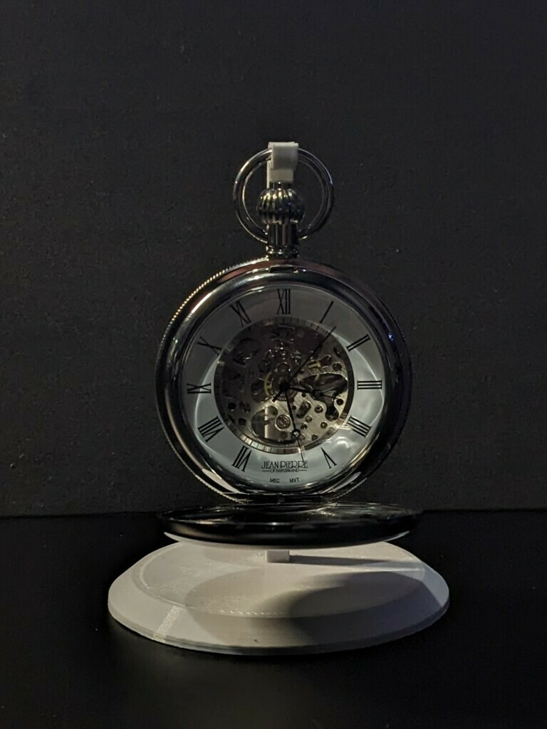 Free 3D file Pocket watch stand v2・3D printer model to download・Cults
