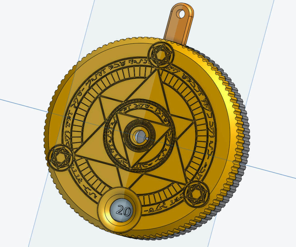 Free 3D file D20 Interactive Pocket Watch / Ratchet / Spinner・Design to ...