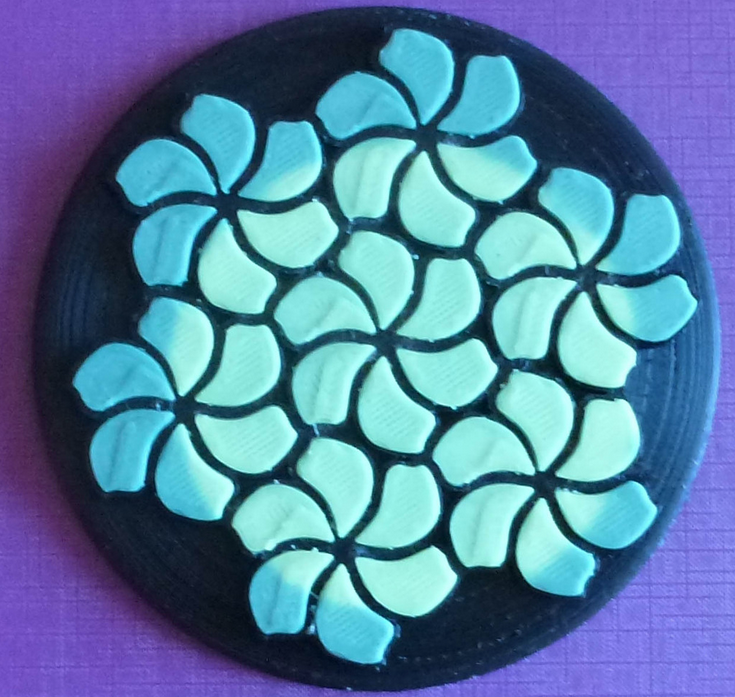 Free STL file Tessellating flower coaster・Model to download and 3D ...