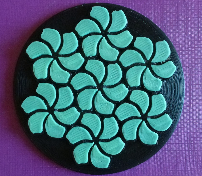 Free STL file Tessellating flower coaster・Model to download and 3D ...