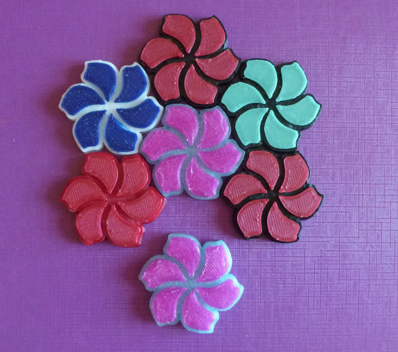 Free STL file Tessellating flower coaster・Model to download and 3D ...