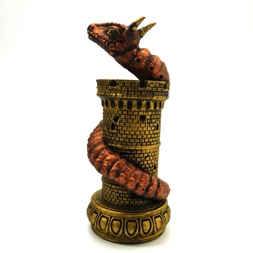 Download 3D printing designs Dragon Chess! The Wyrm (The Rook) ・ Cults