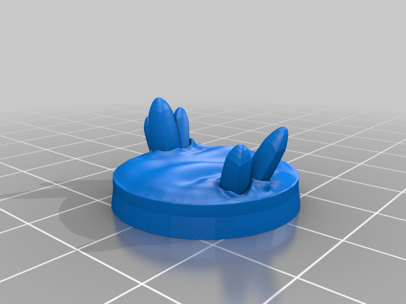 Free 3D file Crystal bases and rocks・3D printing model to download・Cults