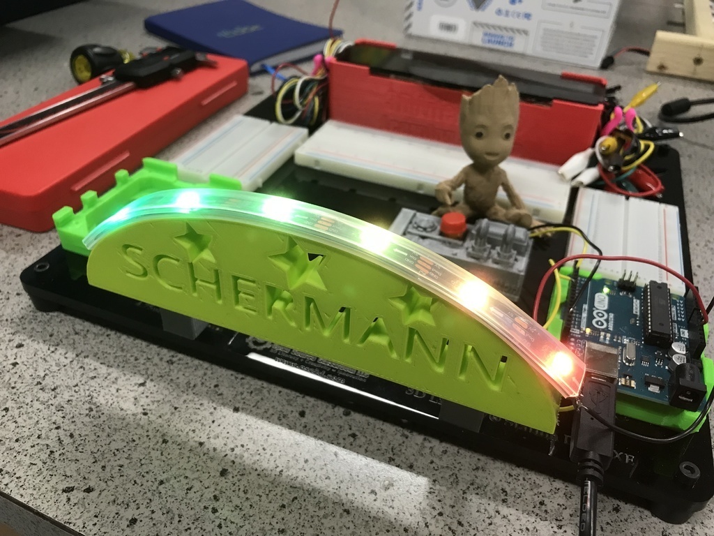 Free 3D file Neopixel Button Cycler Project for 3DX・3D printer model to ...