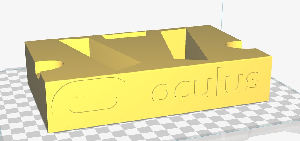 Free 3D file Oculus Touch & remote stand・Template to download and 3D ...