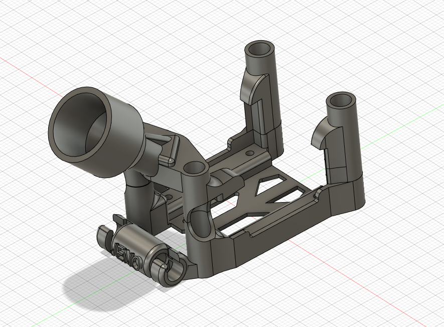 Archivo 3D gratis JeNo Soporte VTX Unidad Aérea O3 + Antena Rx・Diseño ...