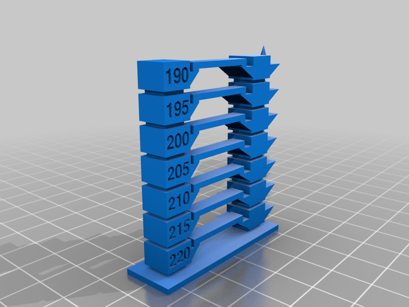 Free 3D file PLA Temperature Tower・3D print model to download・Cults
