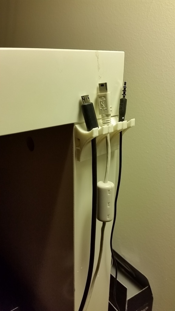 Free 3D file Cable holder hook guide - multiple copies snap together ...